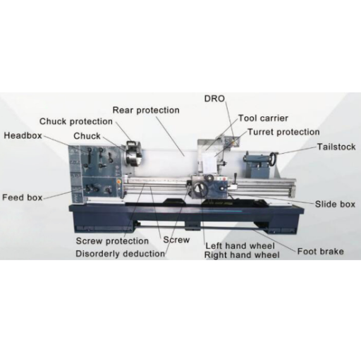 C6180A(Spindle aperture diameter φ105 mm) Universal Lathe Machine ...